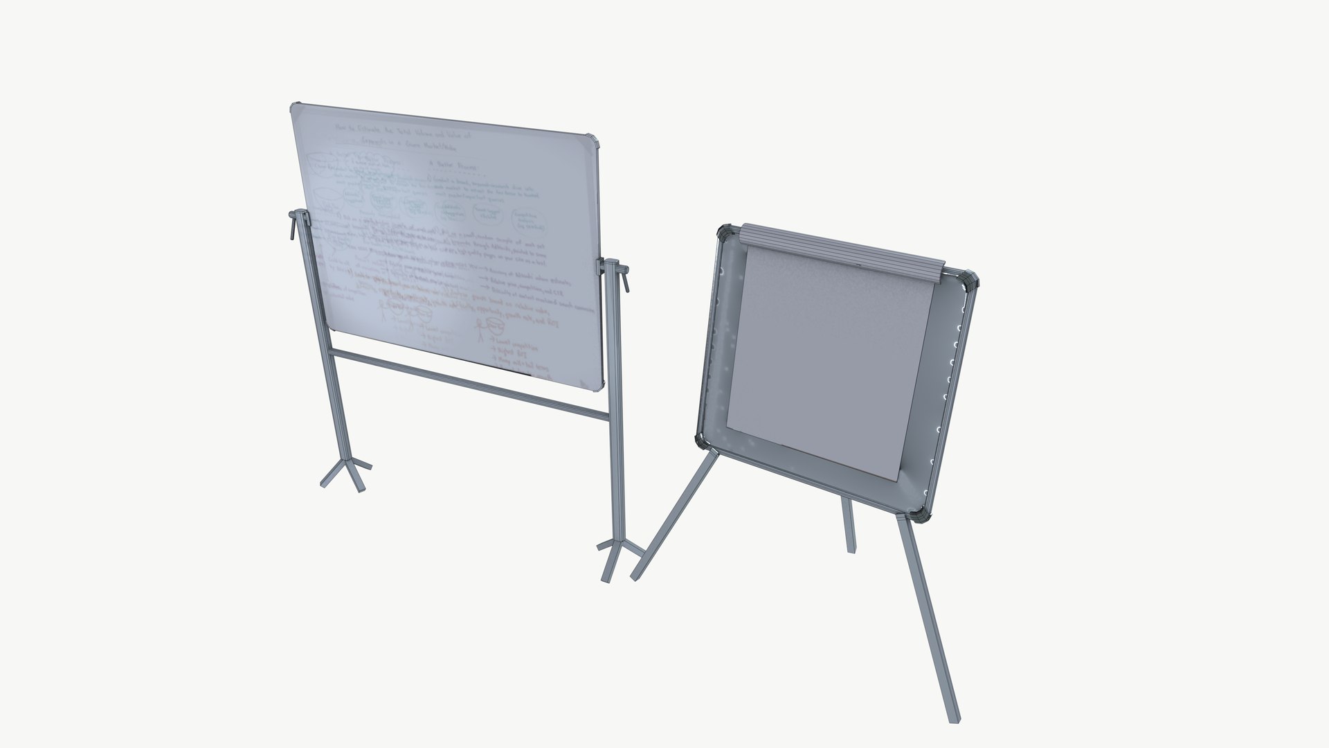 3D Model Note Board Stand - TurboSquid 2279436