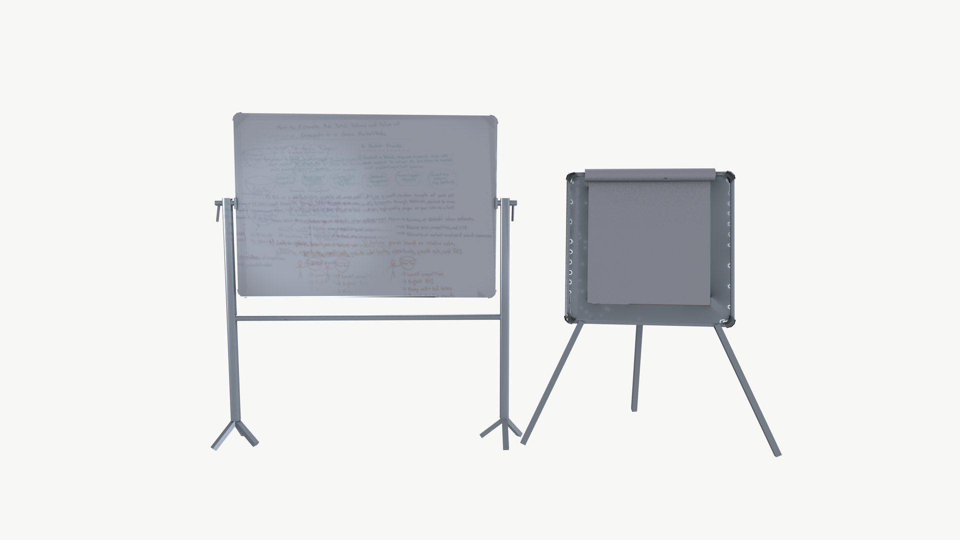 3D Model Note Board Stand - TurboSquid 2279436
