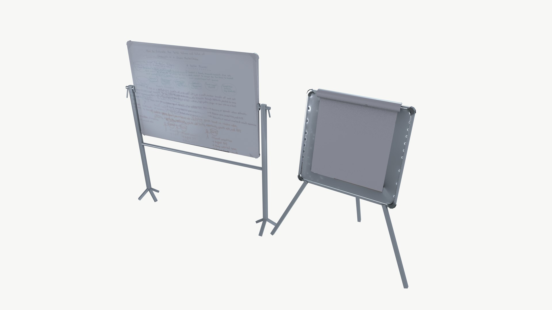 3D Model Note Board Stand - TurboSquid 2279436