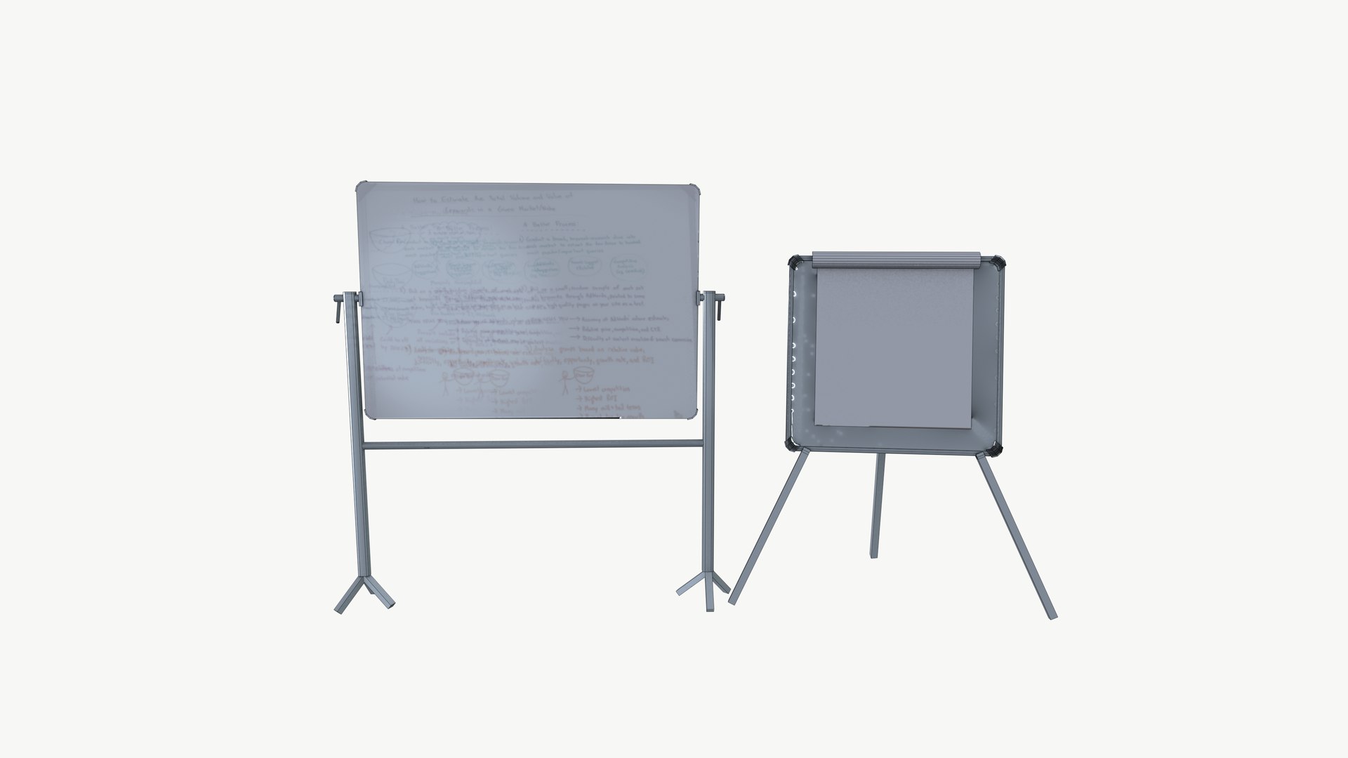 3D Model Note Board Stand - TurboSquid 2279436