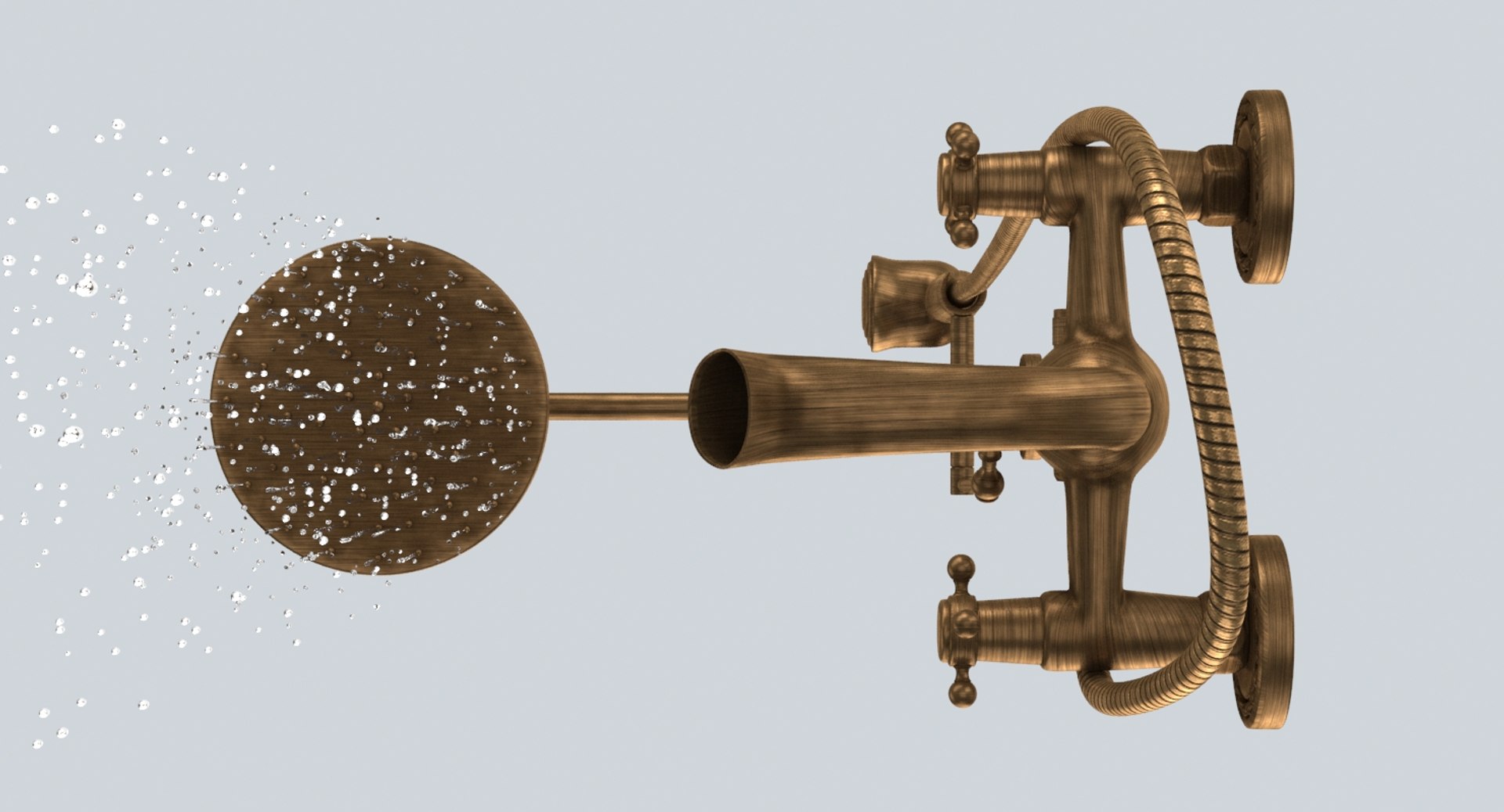 3D classical-shower---water-running model - TurboSquid 1296141