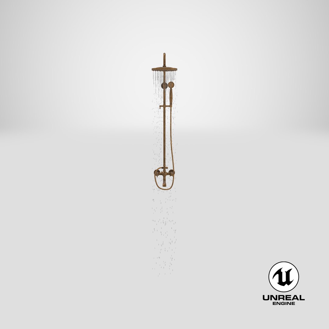 3D classical-shower---water-running model - TurboSquid 1296141