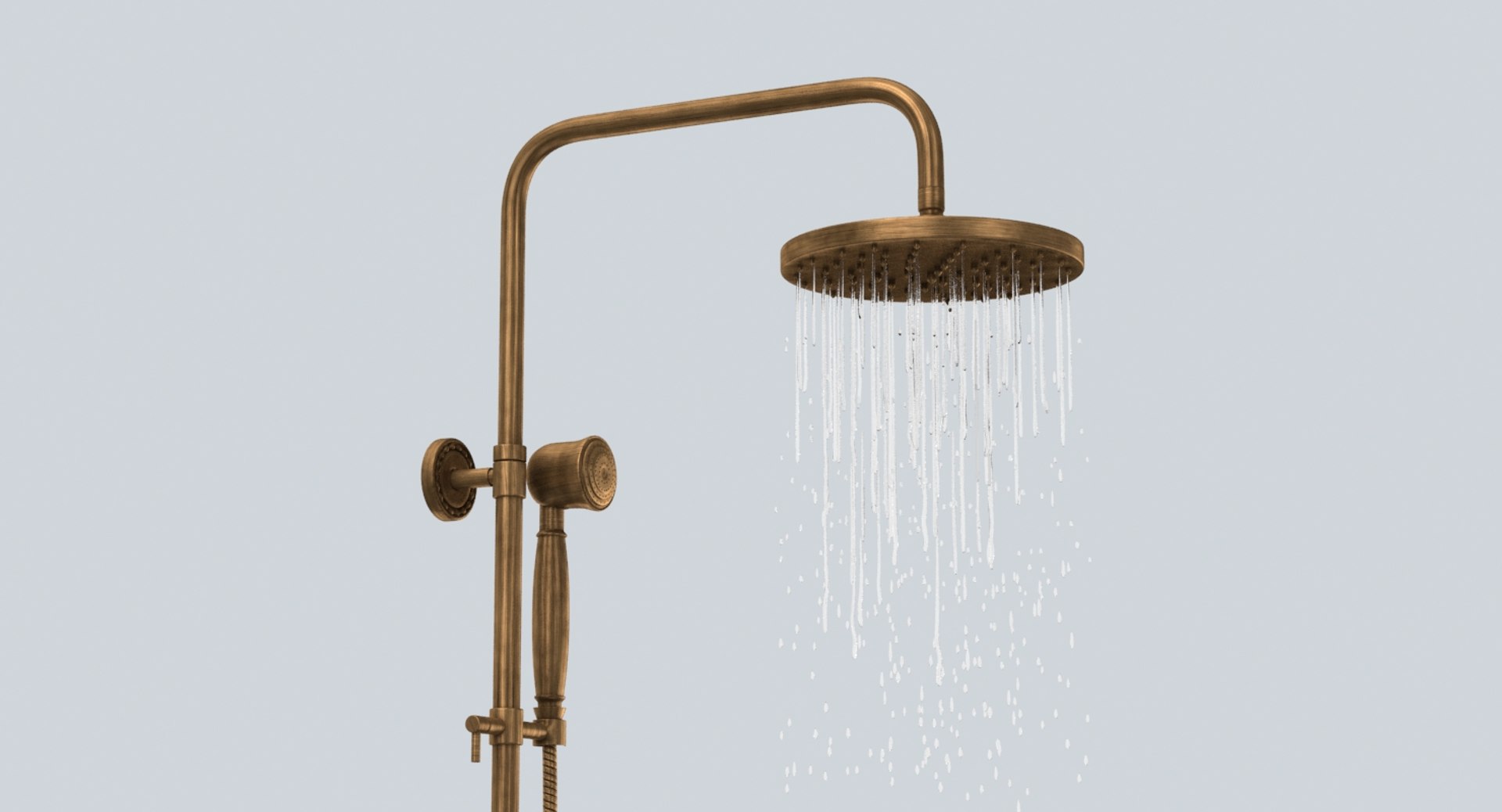 3D classical-shower---water-running model - TurboSquid 1296141