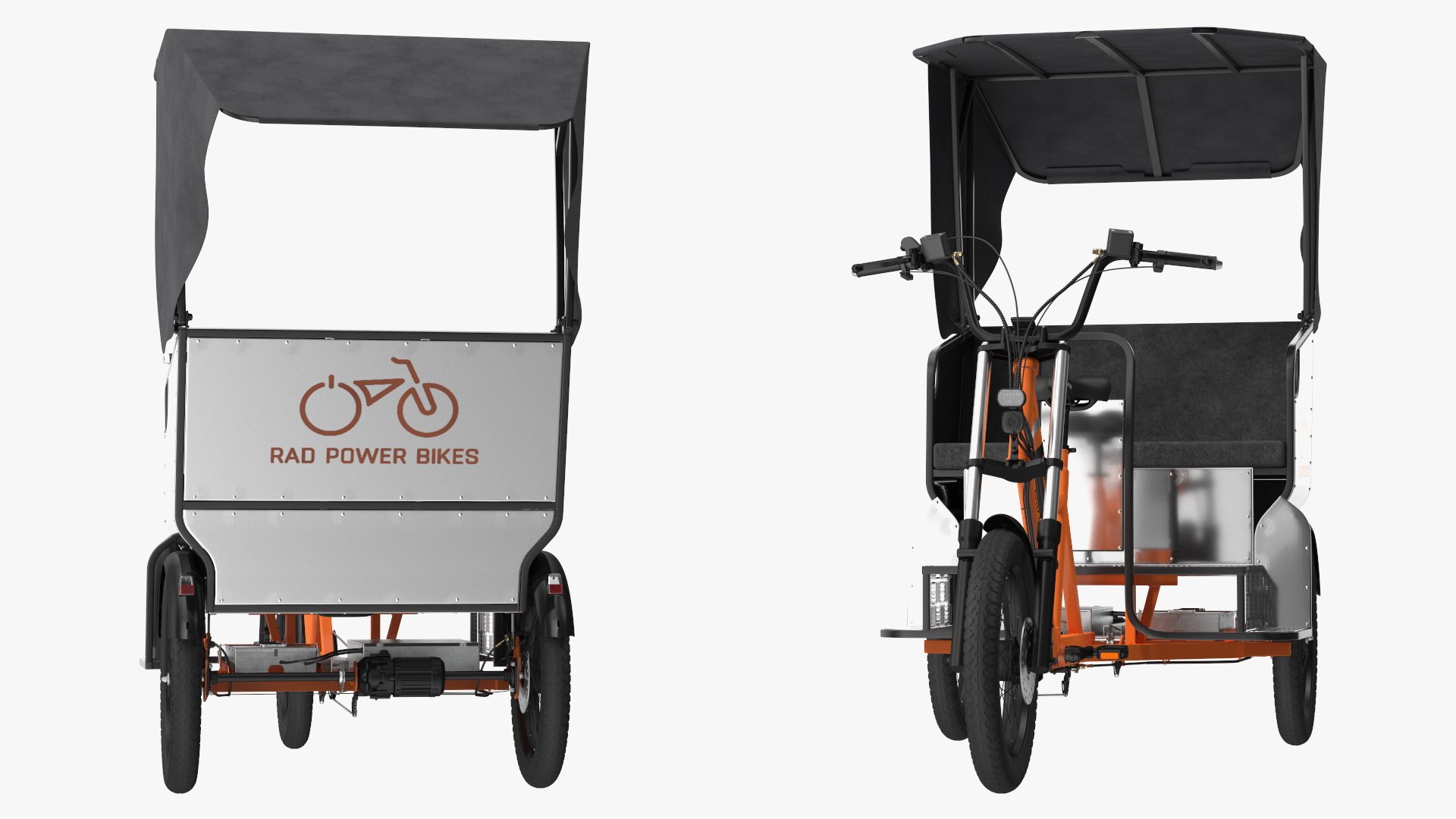 3D Rad Power Bike RadBurro With Passenger Seat Model - TurboSquid 1925409