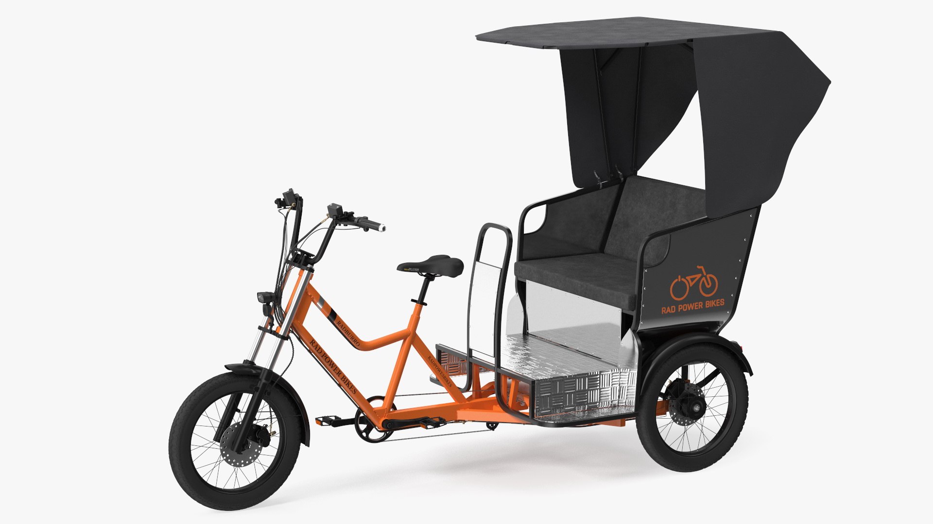 3D Rad Power Bike RadBurro With Passenger Seat Model - TurboSquid 1925409