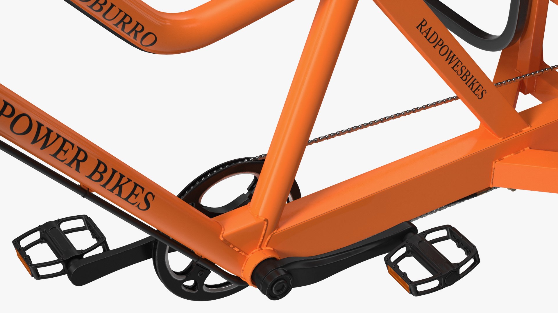 3D Rad Power Bike RadBurro With Passenger Seat Model - TurboSquid 1925409