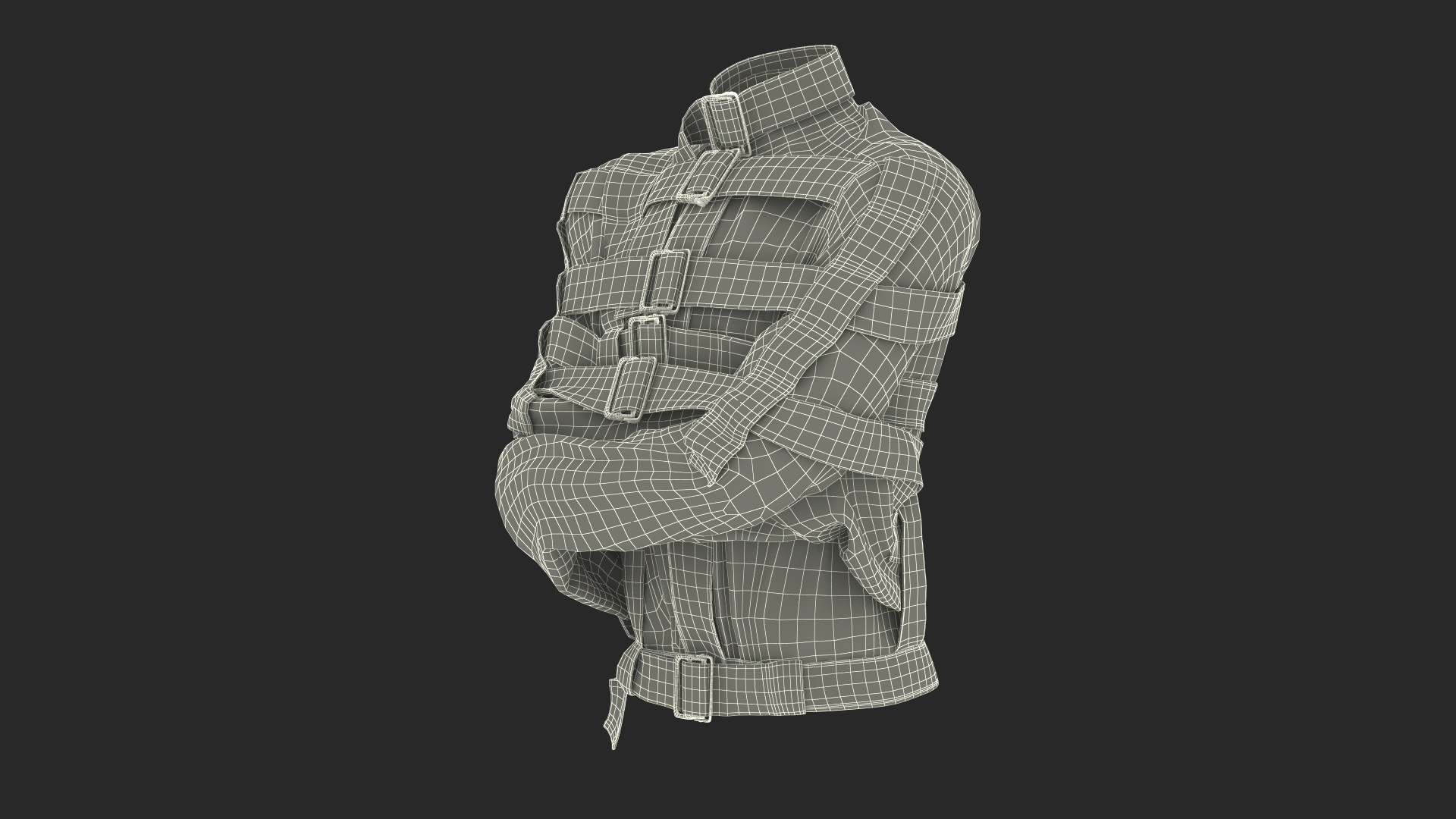 Straitjacket Restraint Outfit Orange 3D Model - TurboSquid 2291255