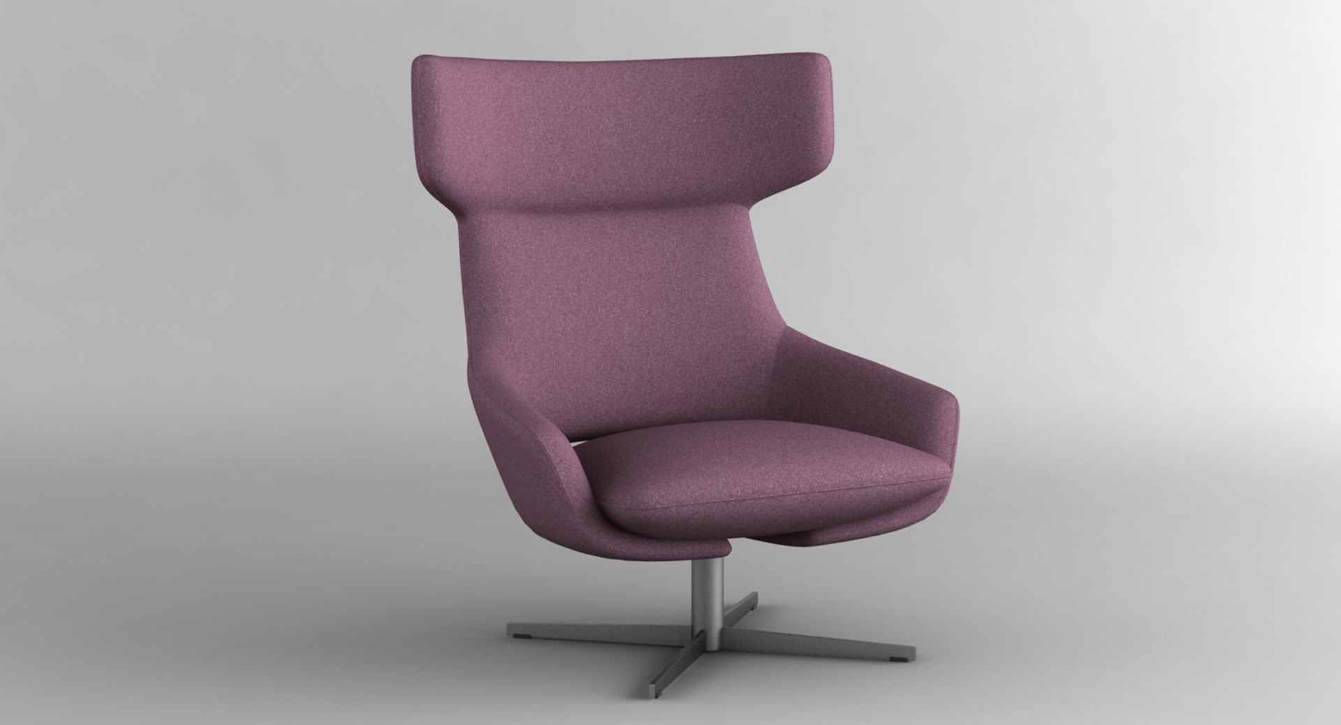 Kalm Swivel Lounge Chair 3d Model