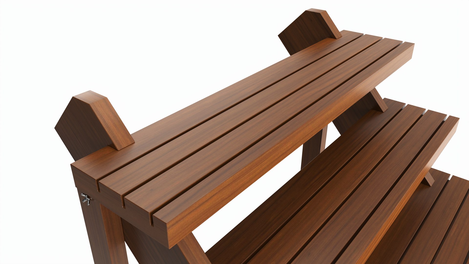 Store Wooden Display Stand 3-tier 3D Model - TurboSquid 2188007