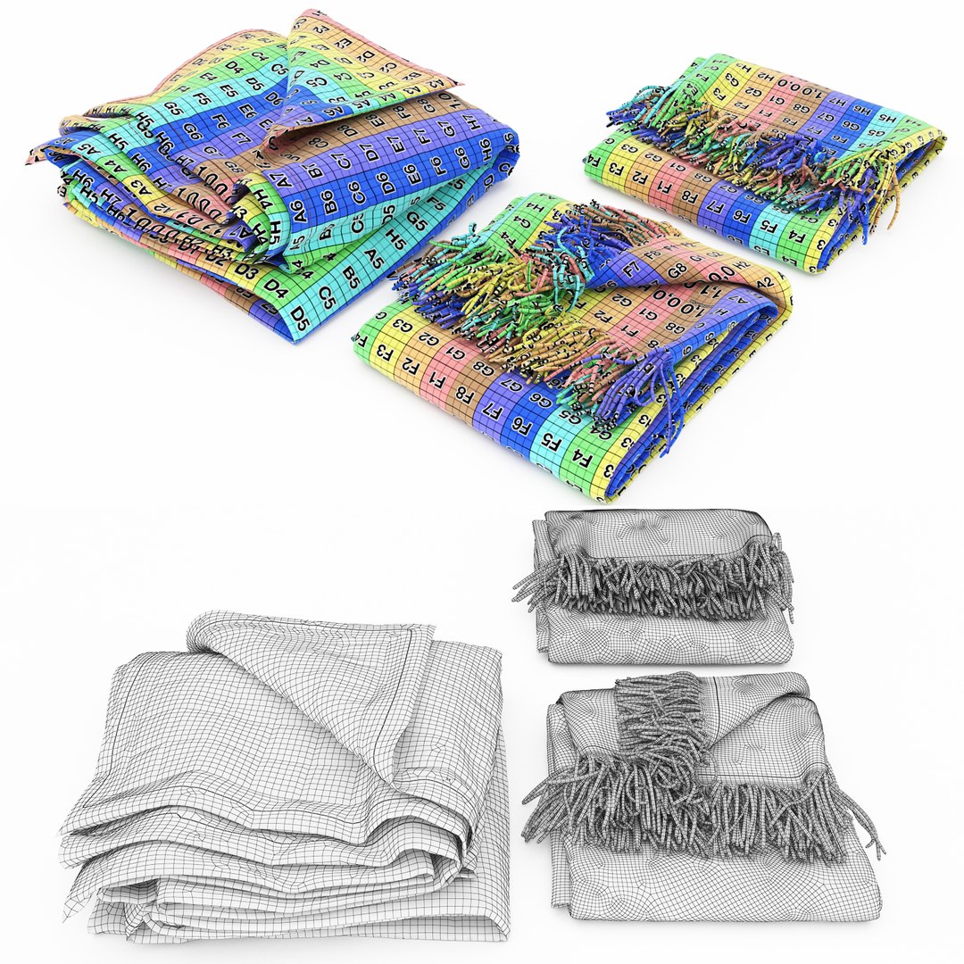 3D Blanket 04 Model - TurboSquid 1239658