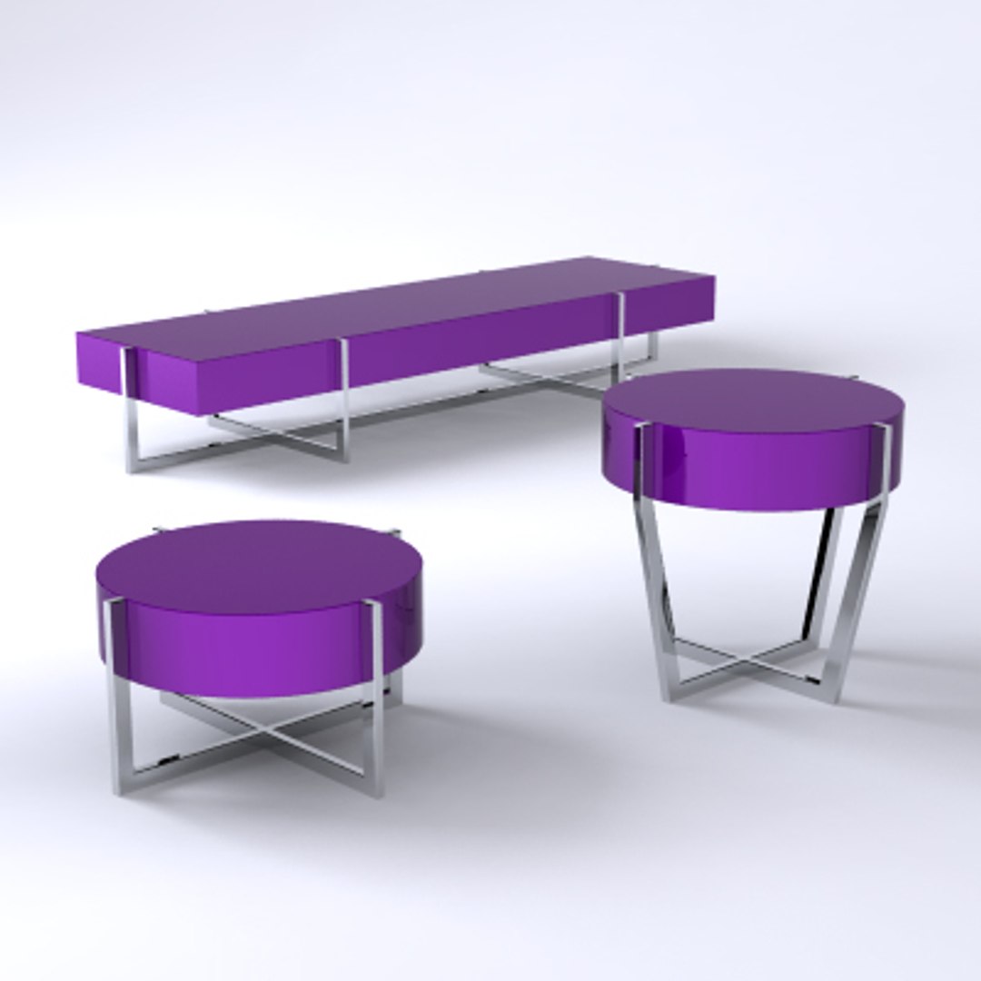 set spider tables 3d model
