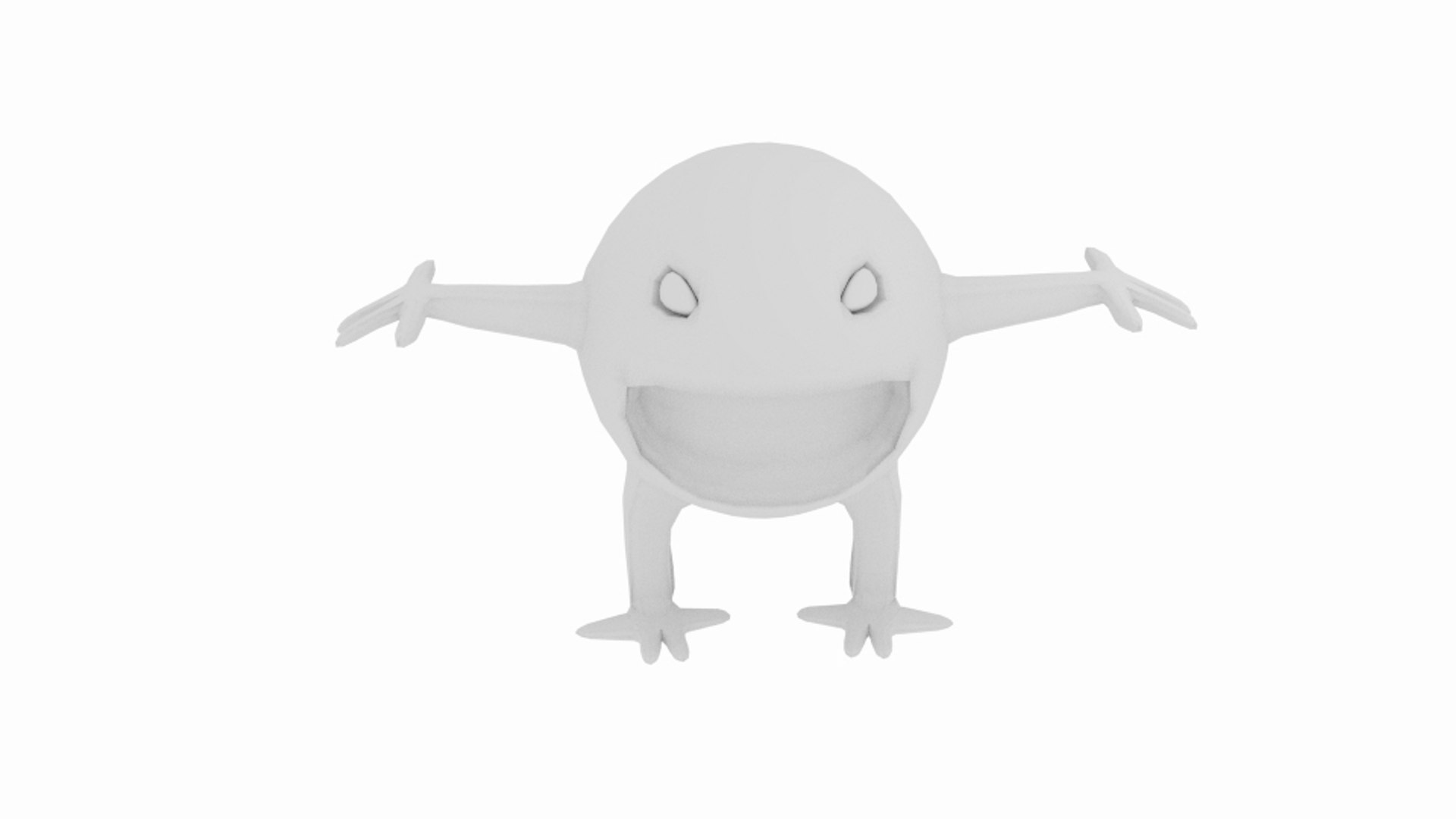 3d Model Of Sphere Space Monster