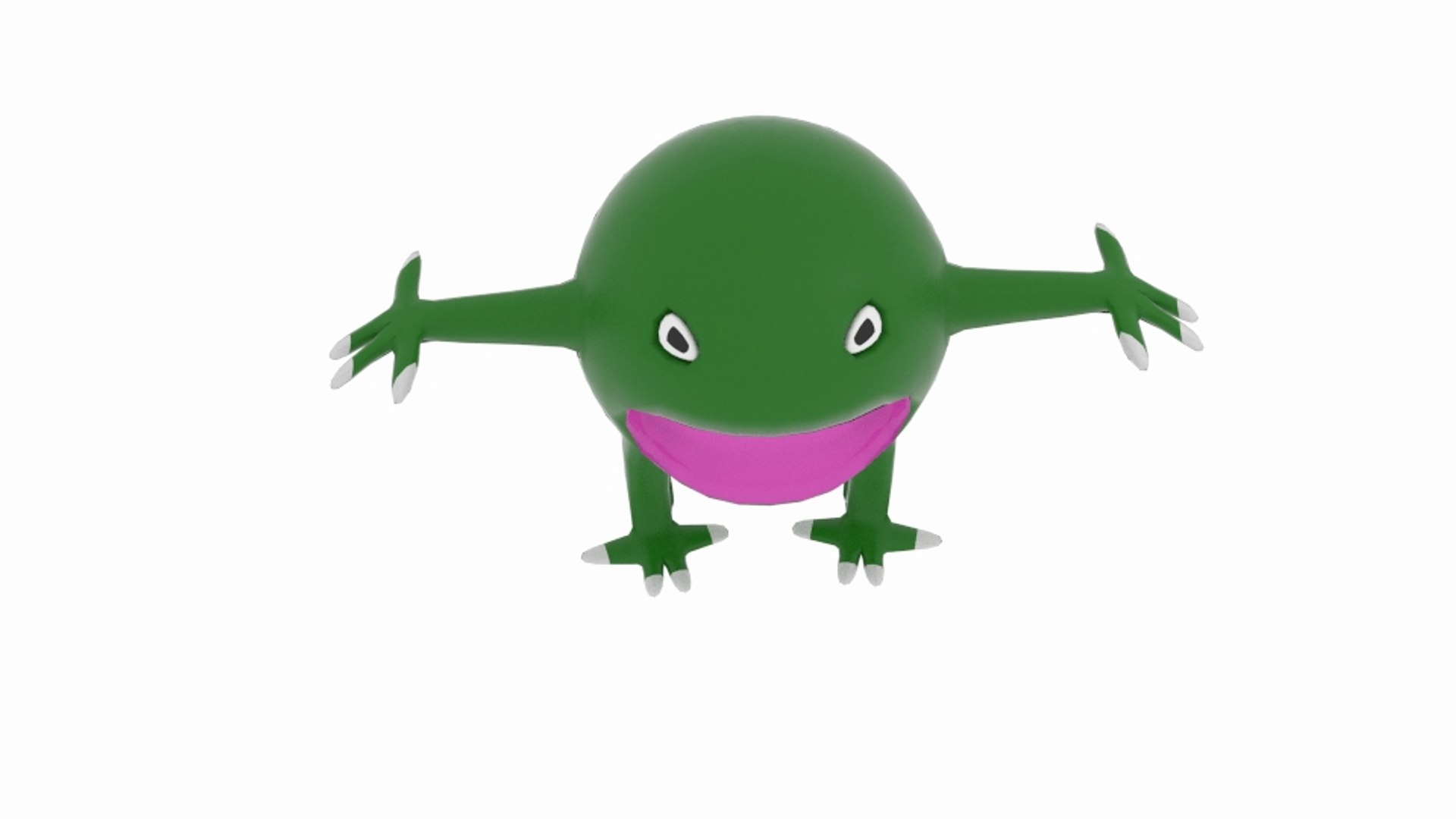 3d Model Of Sphere Space Monster