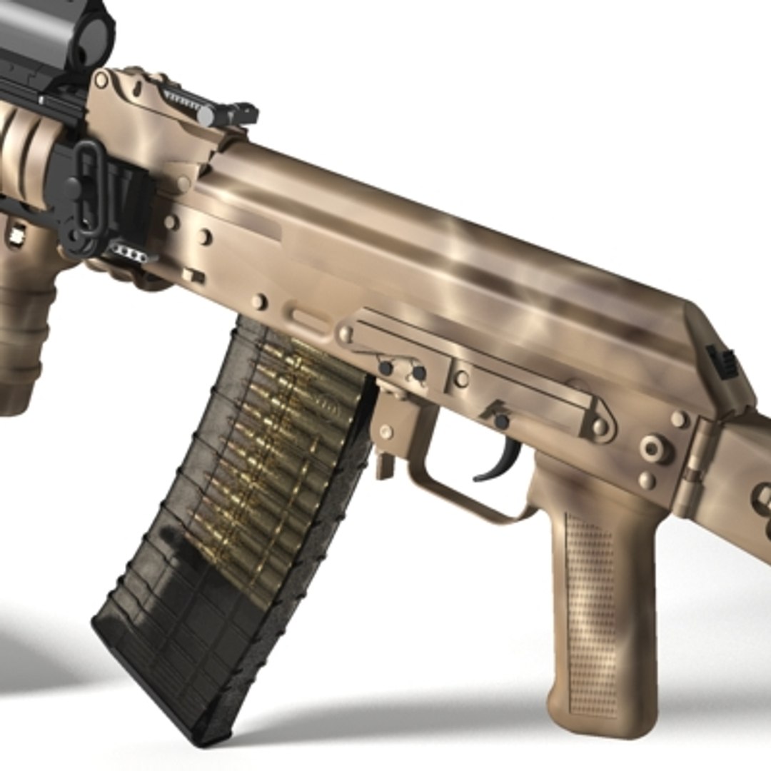 3d Ak Rifle Custom Assault Model