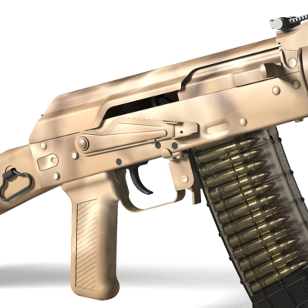 3d Ak Rifle Custom Assault Model