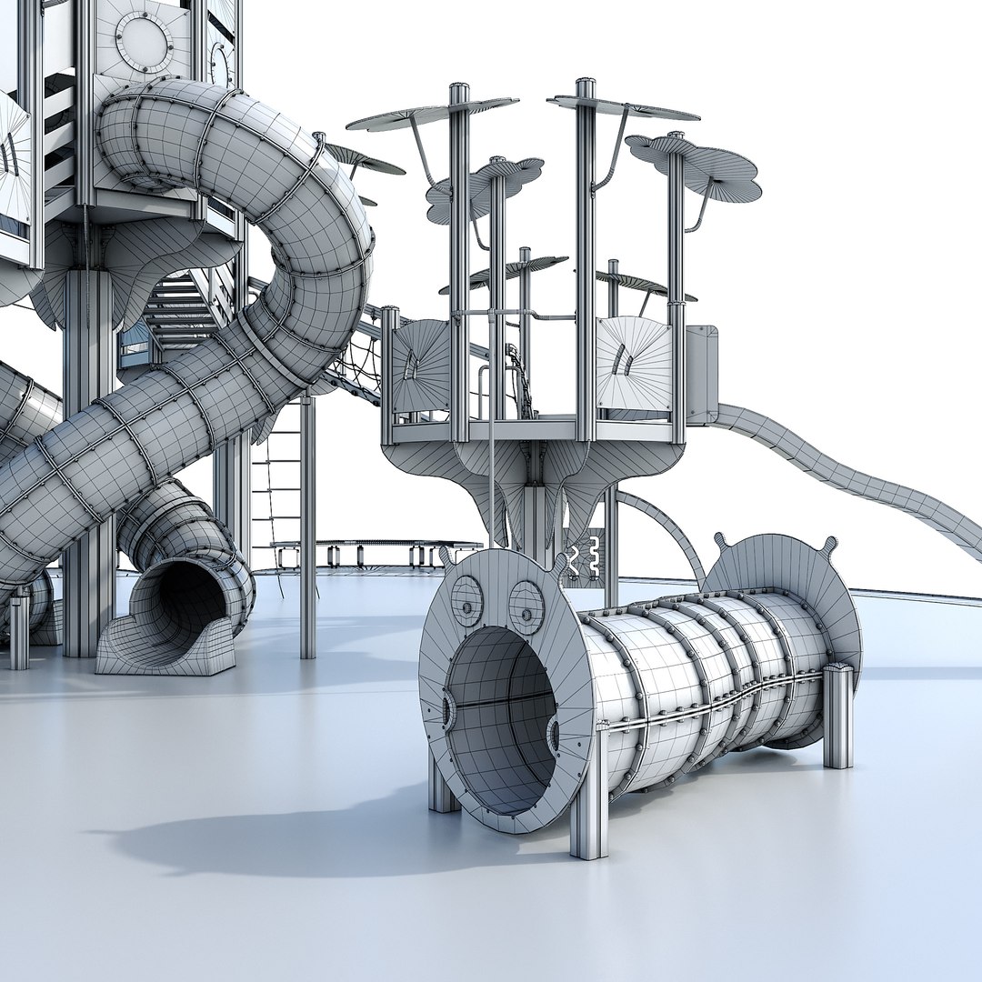 Large Children Playground Complex 3D Model - TurboSquid 1714709