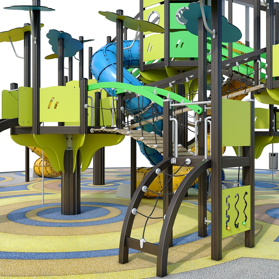 Large Children Playground Complex 3D Model - TurboSquid 1714709