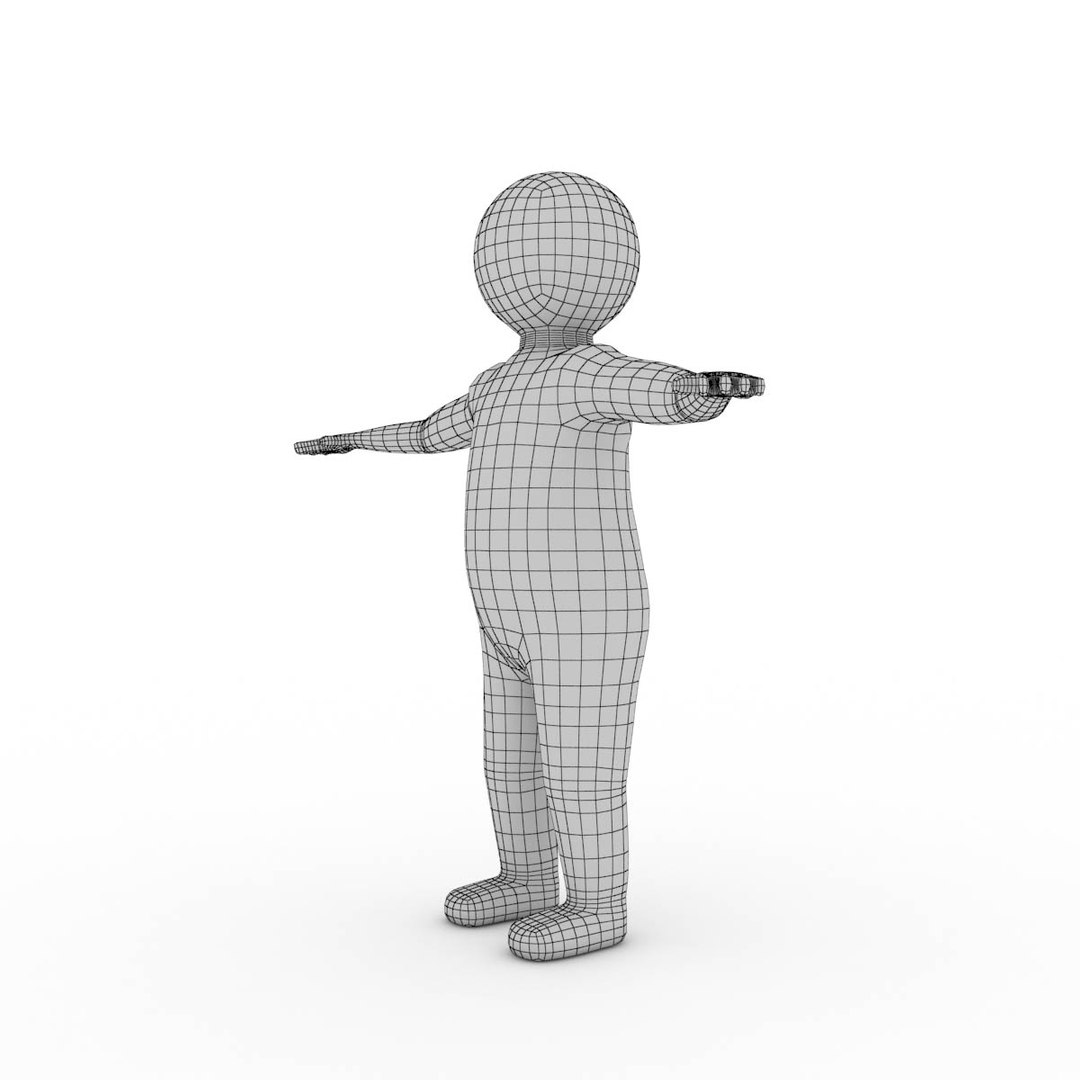 3d Model Rigged Dummy Man