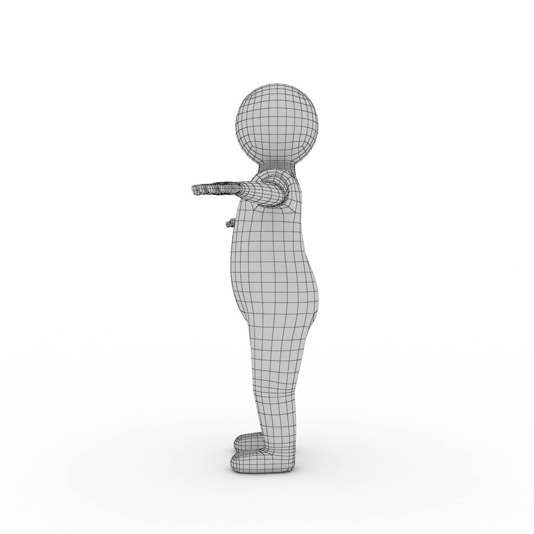 3d Model Rigged Dummy Man