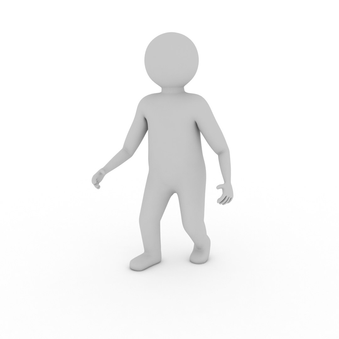 3d Model Rigged Dummy Man