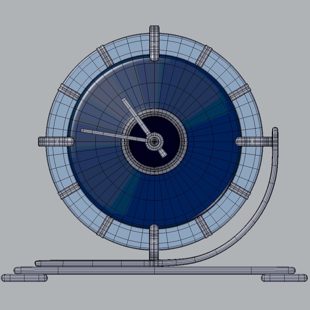 3ds Blue Glass Art Deco