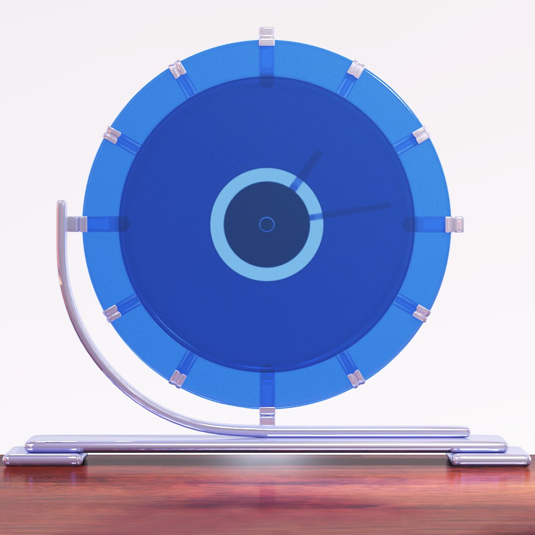 3ds Blue Glass Art Deco