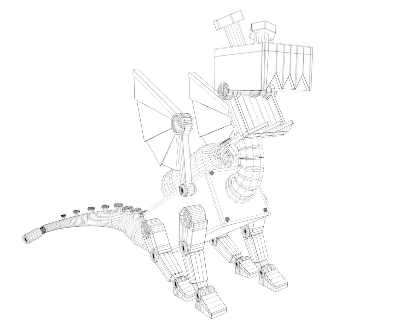 Mech dragon creature model - TurboSquid 1242039