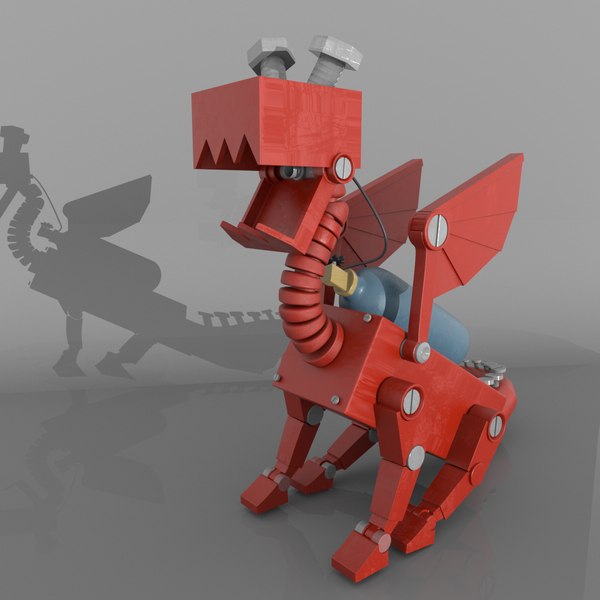 Mech dragon creature model - TurboSquid 1242039