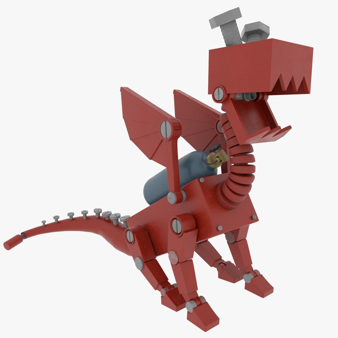 Mech dragon creature model - TurboSquid 1242039