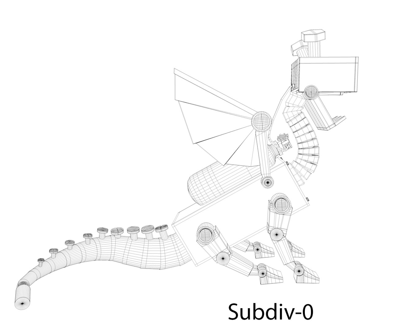 Mech dragon creature model - TurboSquid 1242039