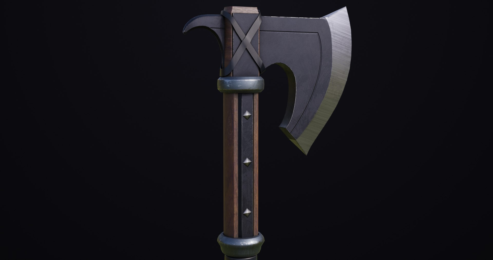 3D Battle Axe 14 Blue Handle All PBR Unity UE Textures - TurboSquid 2060134