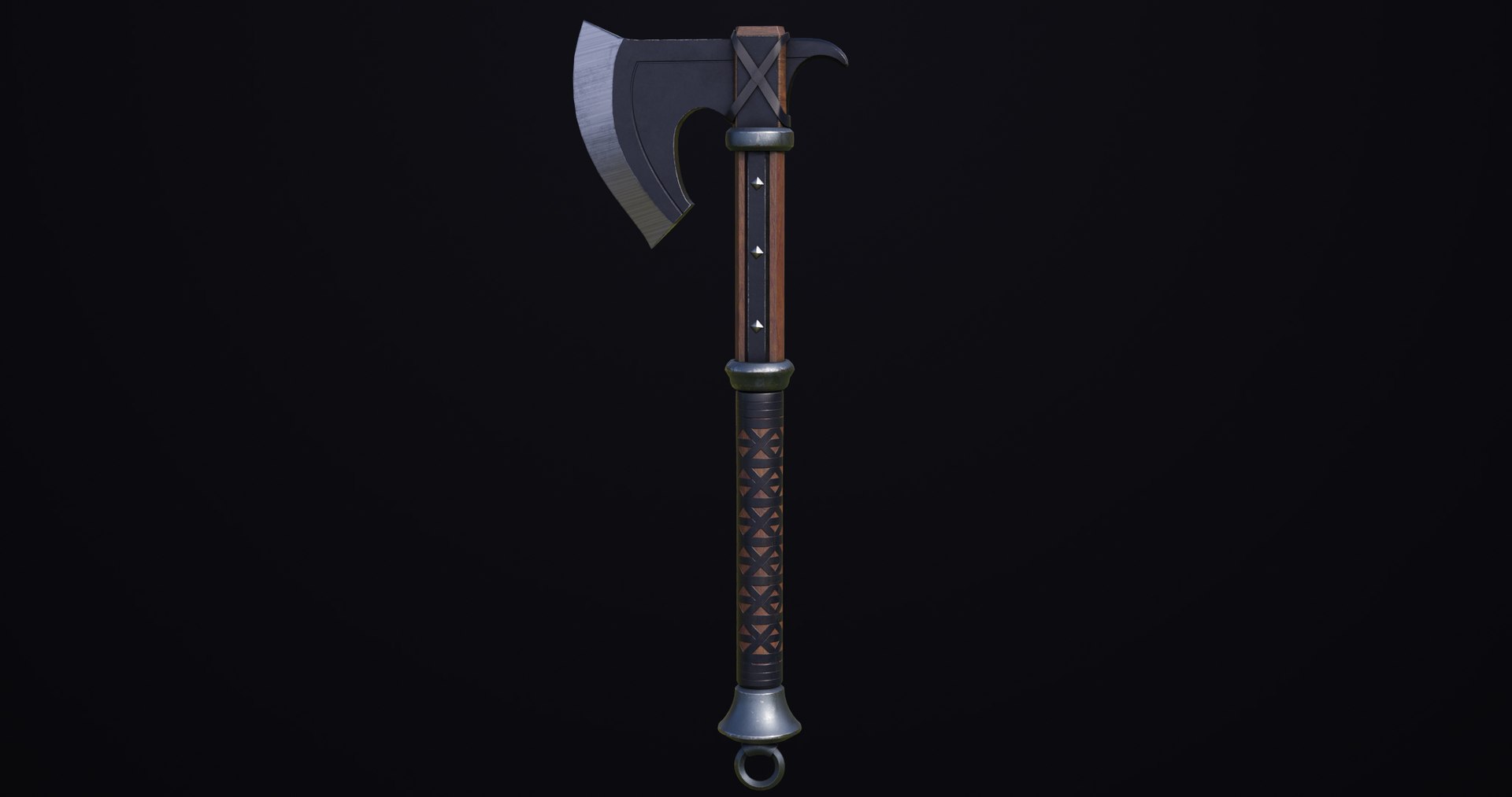 3D Battle Axe 14 Blue Handle All PBR Unity UE Textures - TurboSquid 2060134