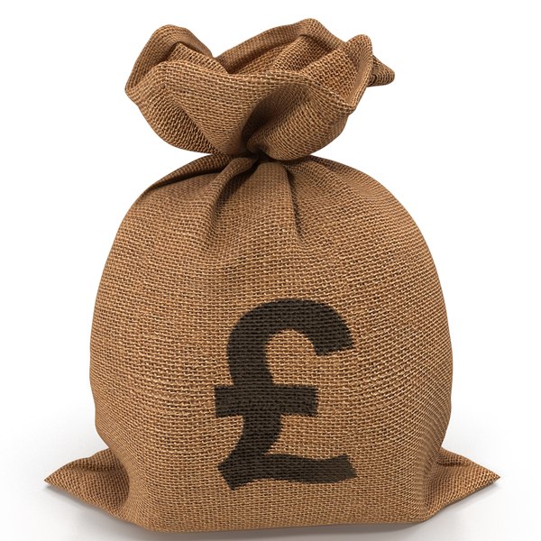 3d pound money bags model