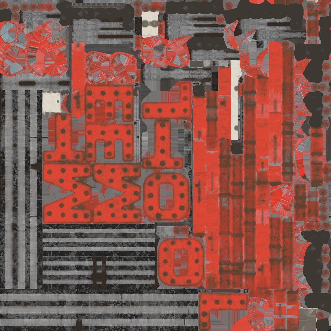 Retro Motel Sign With 4K Textures 3D - TurboSquid 1958090