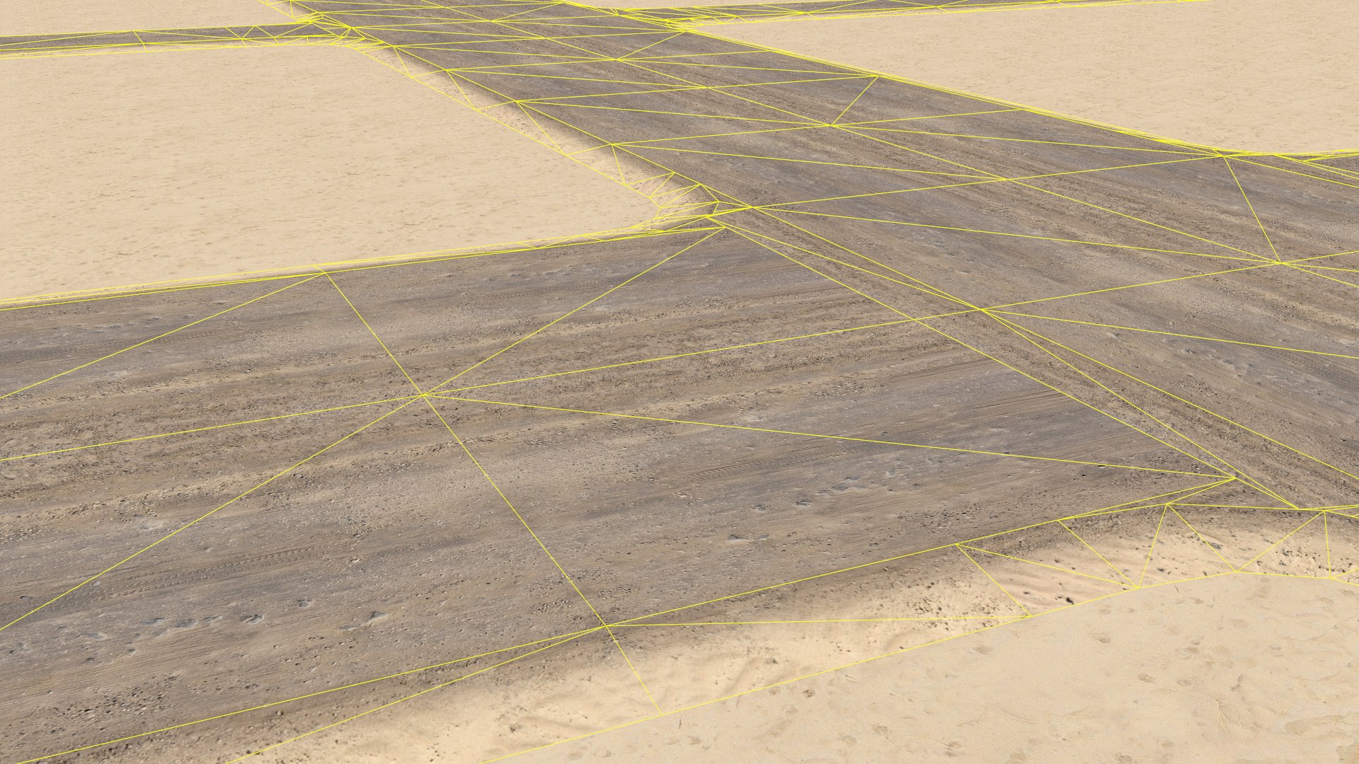 3D Sand Roads Pack Low Poly Model - TurboSquid 1824024
