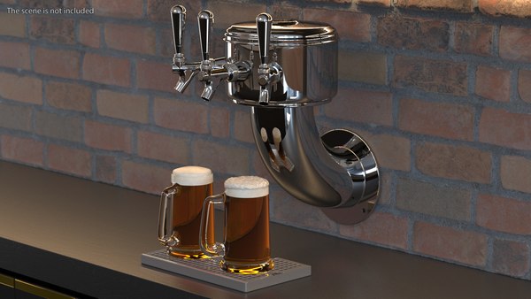 3D lantern wall mount draft beer - TurboSquid 1683576