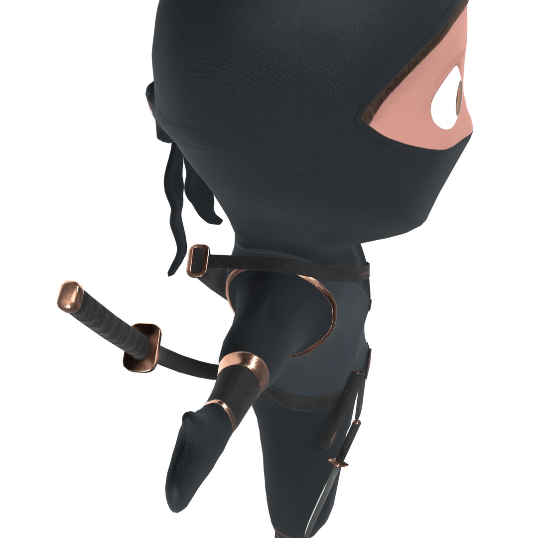 Stylized Ninja Warrior Character 3D Model - TurboSquid 1527645