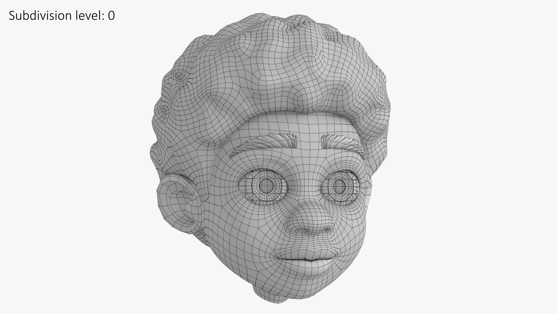 Cartoon boys head character 3D model - TurboSquid 1644779