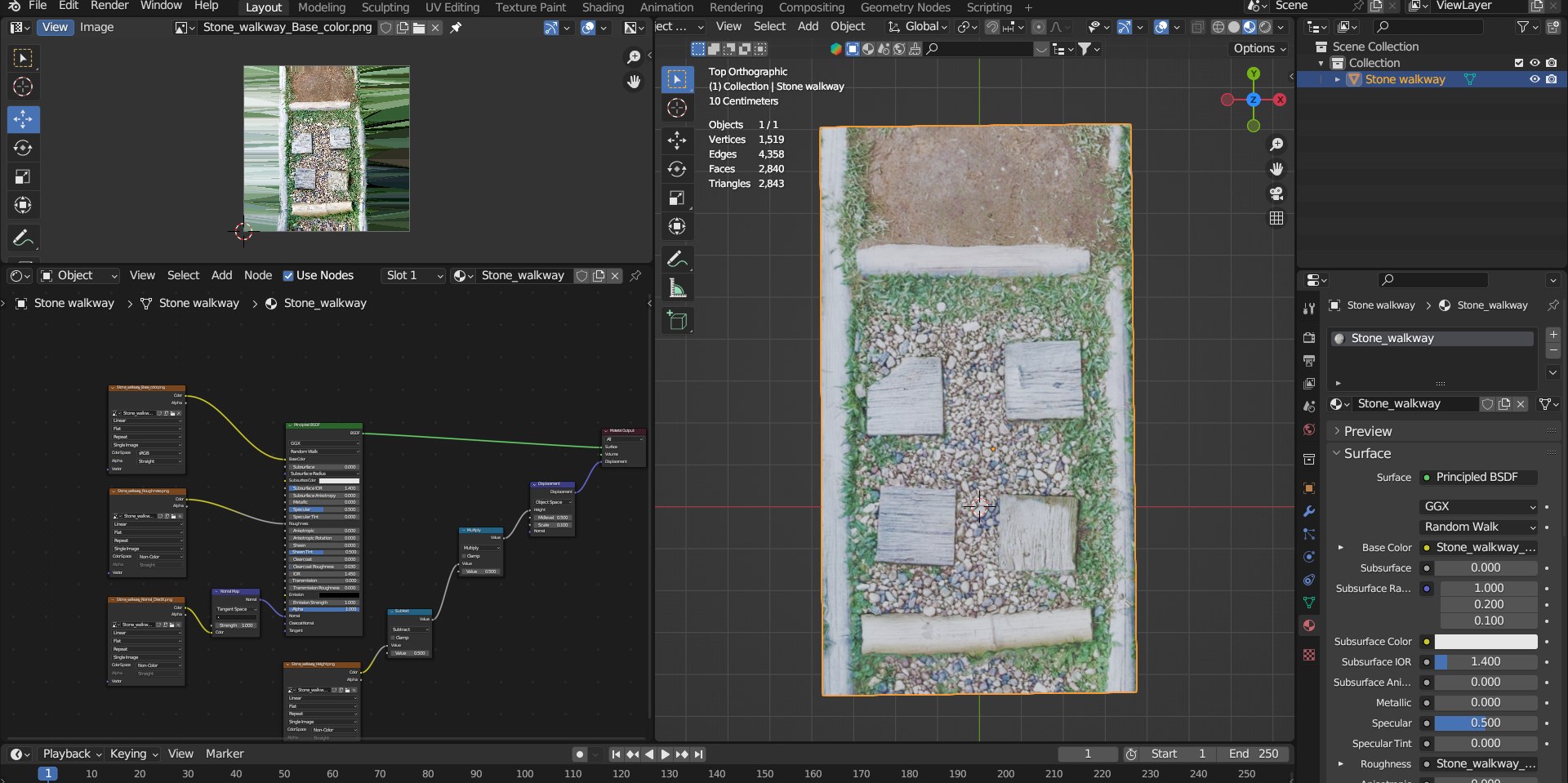 Stone Walkway Model - TurboSquid 2017711