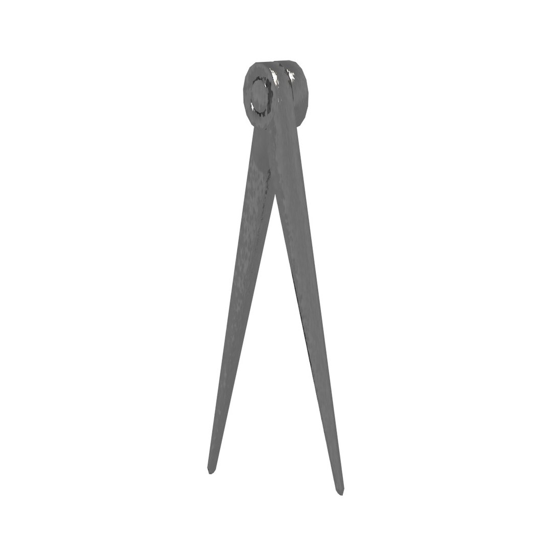 Pair Compasses 3d Model