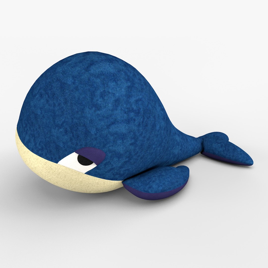 c4d whale toy