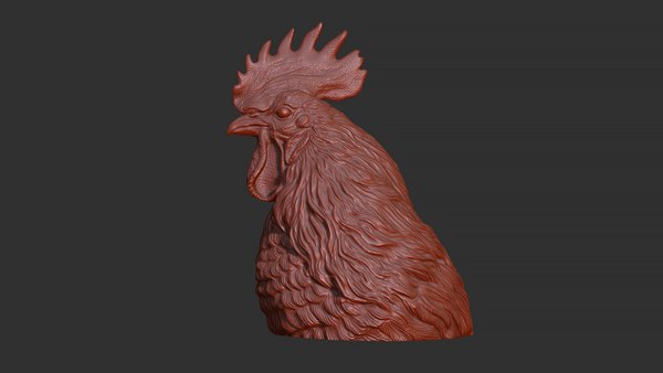 modelo 3d Rooster bust - TurboSquid 2028316