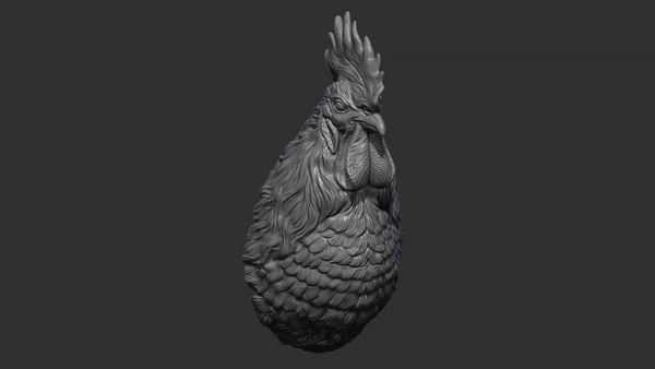 modelo 3d Rooster bust - TurboSquid 2028316