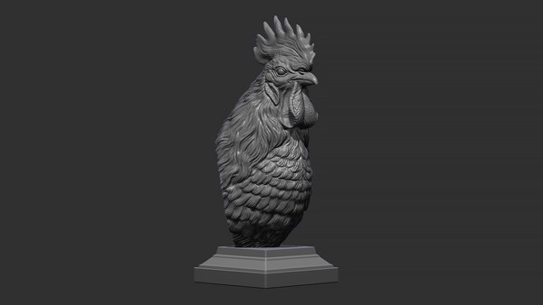 modelo 3d Rooster bust - TurboSquid 2028316