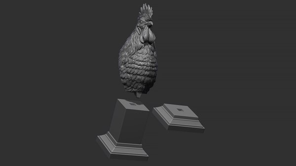 modelo 3d Rooster bust - TurboSquid 2028316