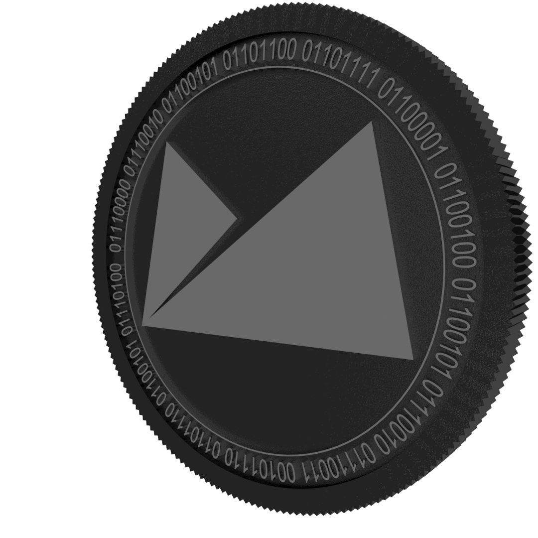 3D Midas Black Coin Model - TurboSquid 1621259
