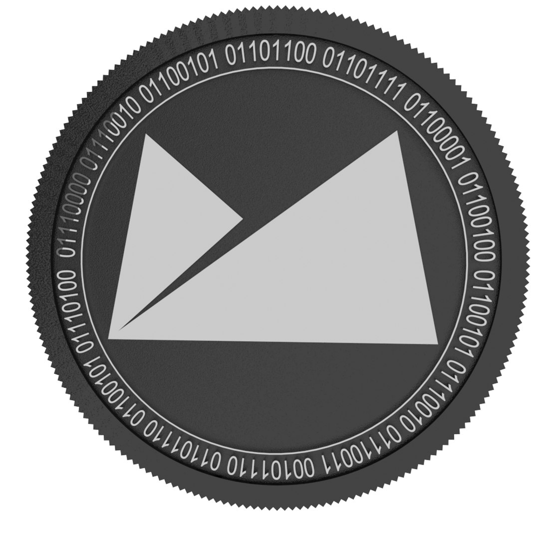 3D Midas Black Coin Model - TurboSquid 1621259