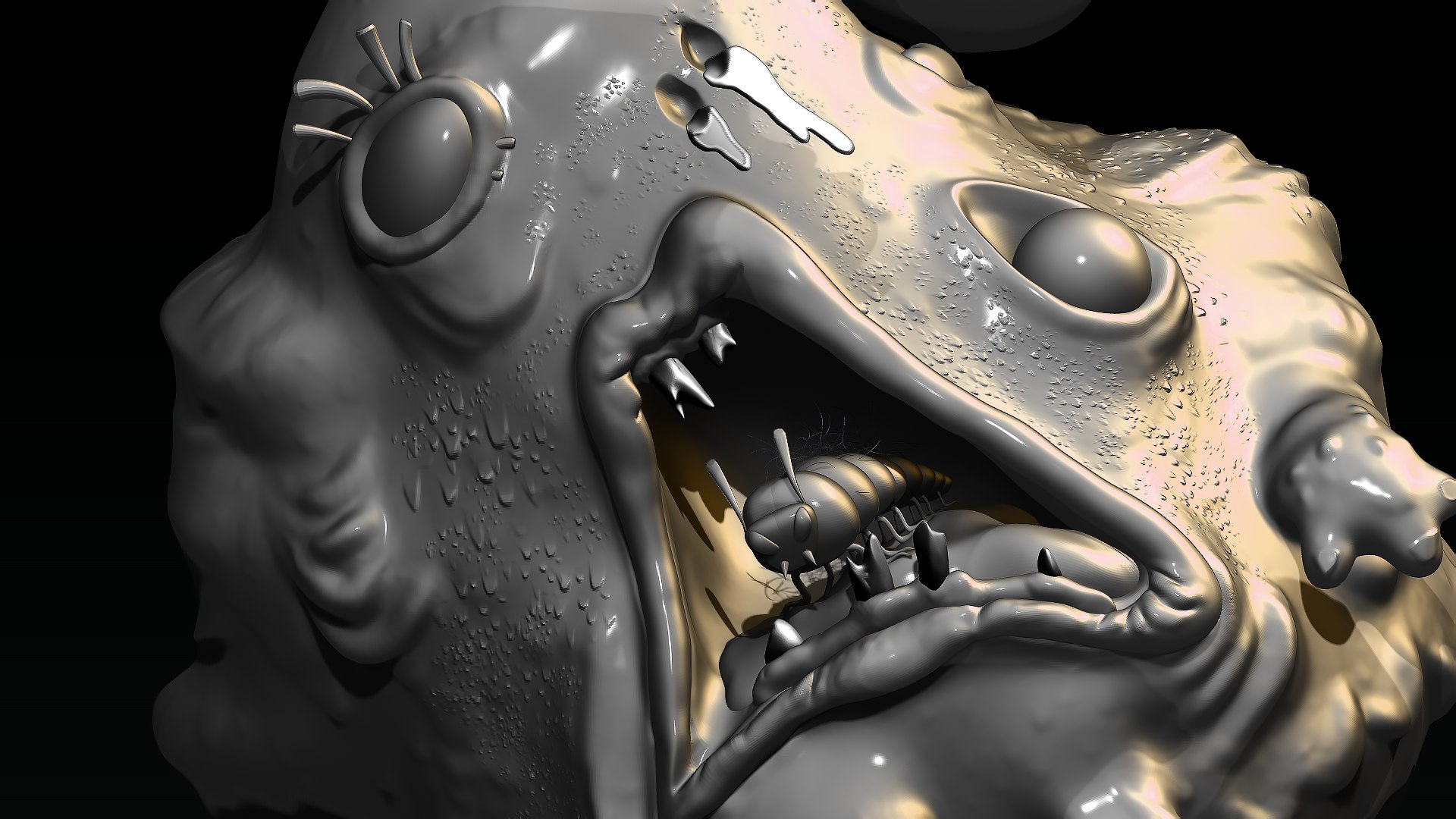 Creepy Creature 3D Model - TurboSquid 1920754