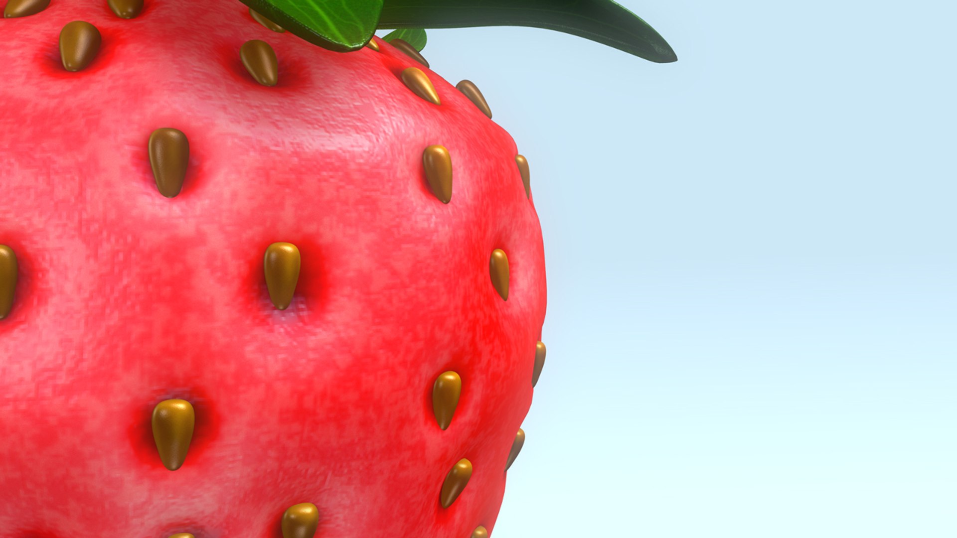strawberry berry 3d model
