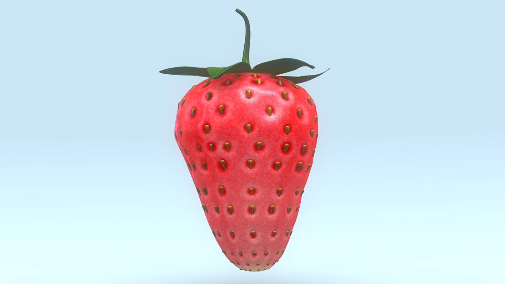 strawberry berry 3d model
